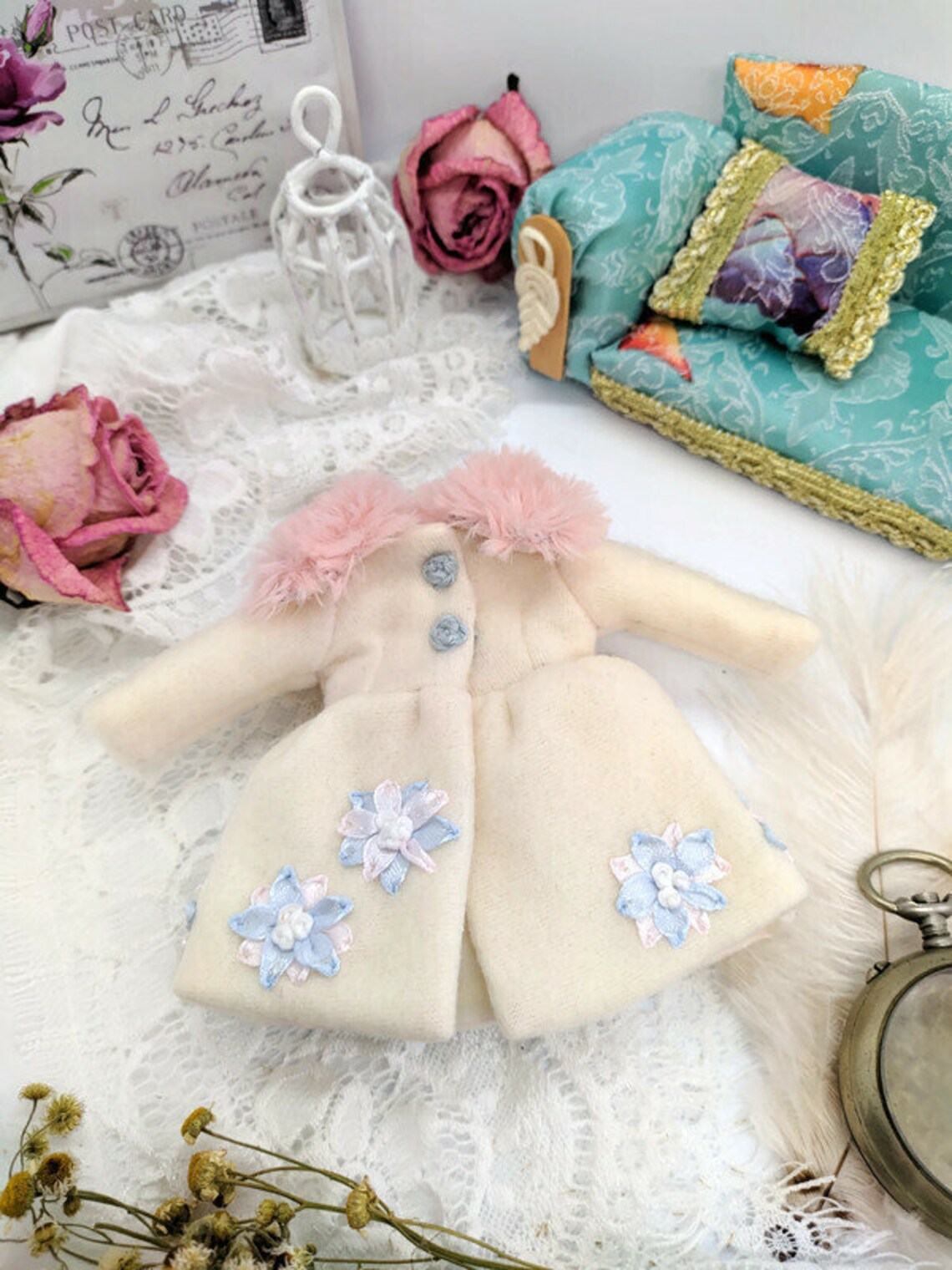 Doll Coat Blythe Clothes Pullip Clothes Momoko Clothes - Etsy