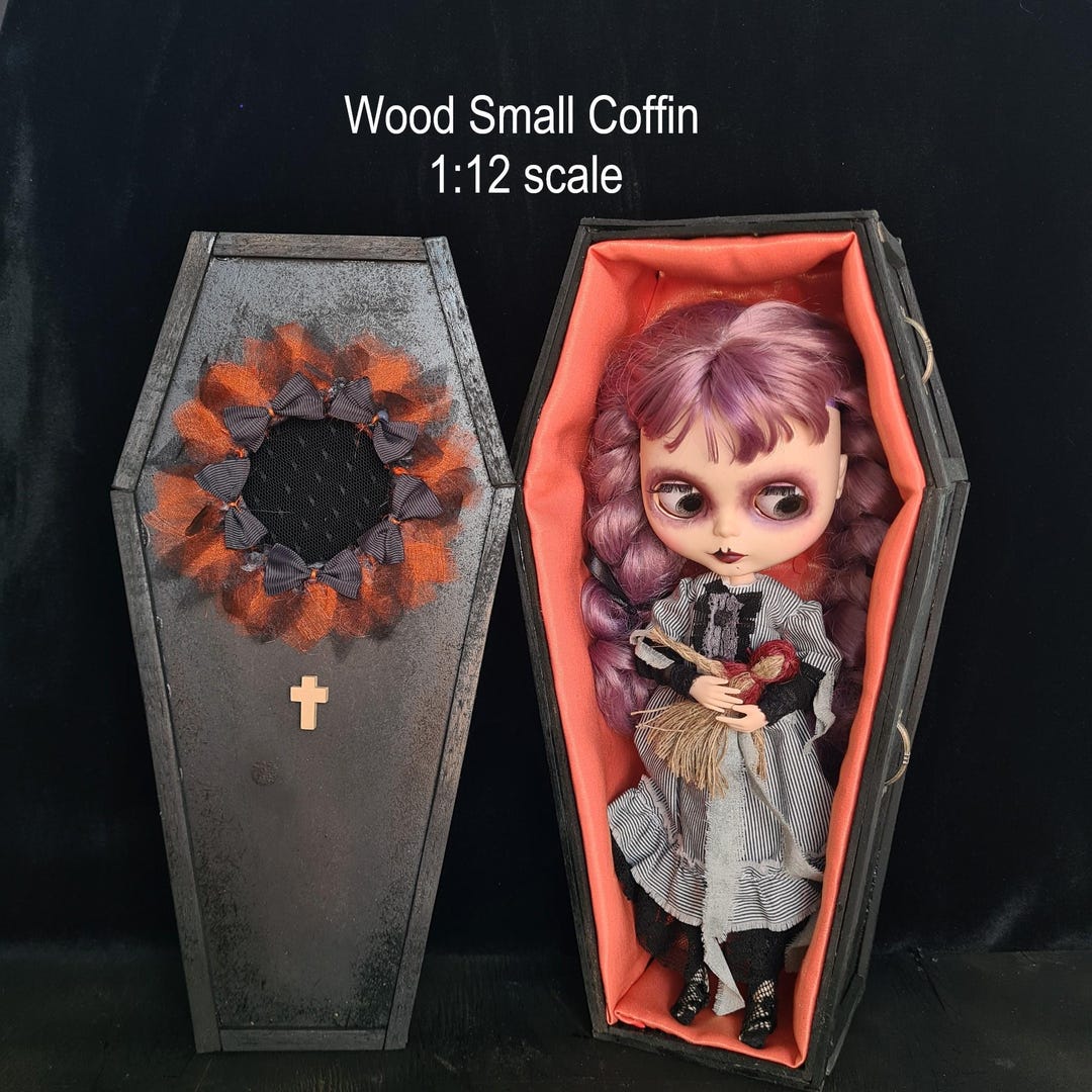 Wood Small Coffin for Trinket, Weird Gift Coffin, Miniature Gothic ...