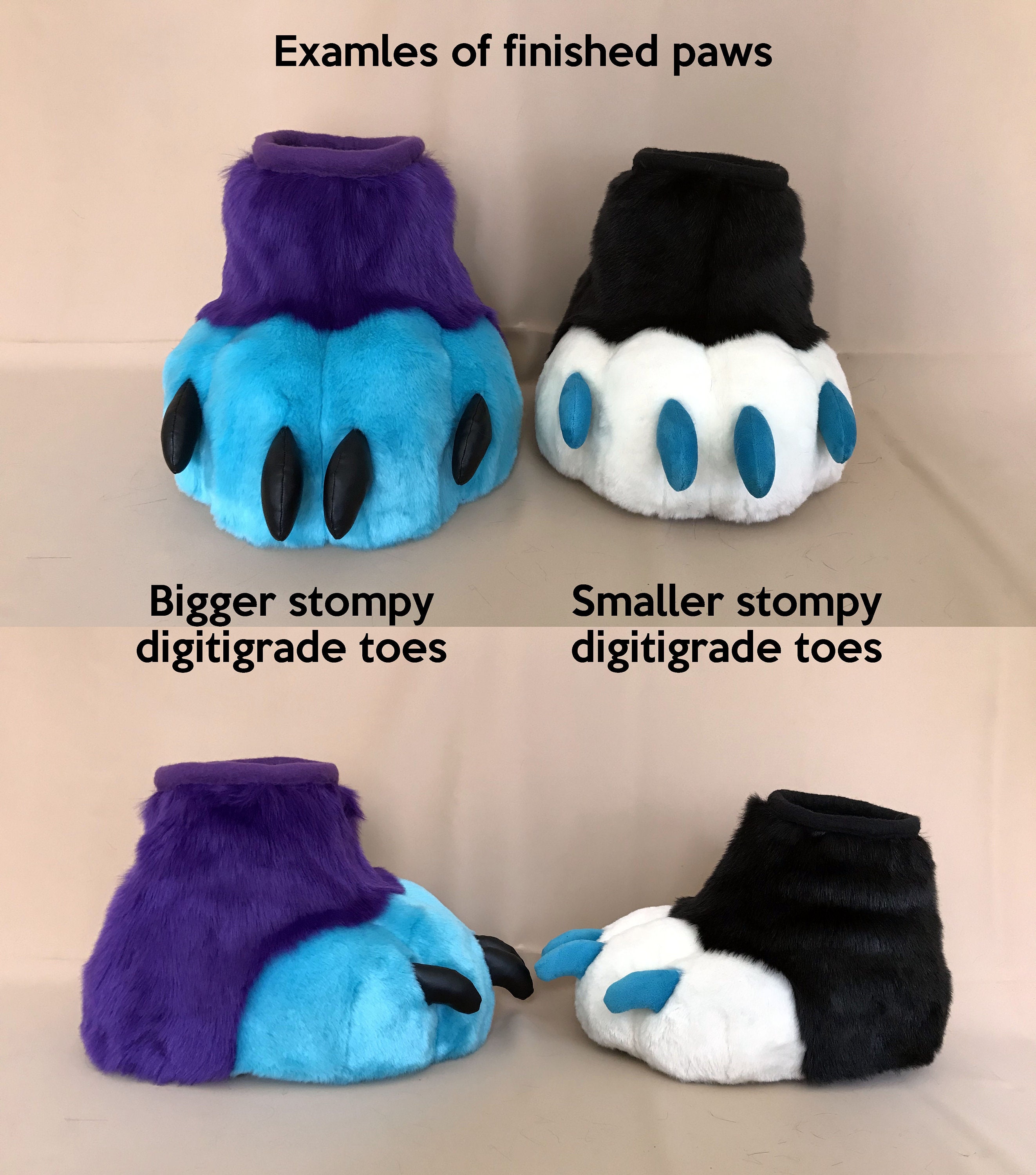 Stompy Digitigrade Fursuit Foam Toes 2 Sizes | Etsy