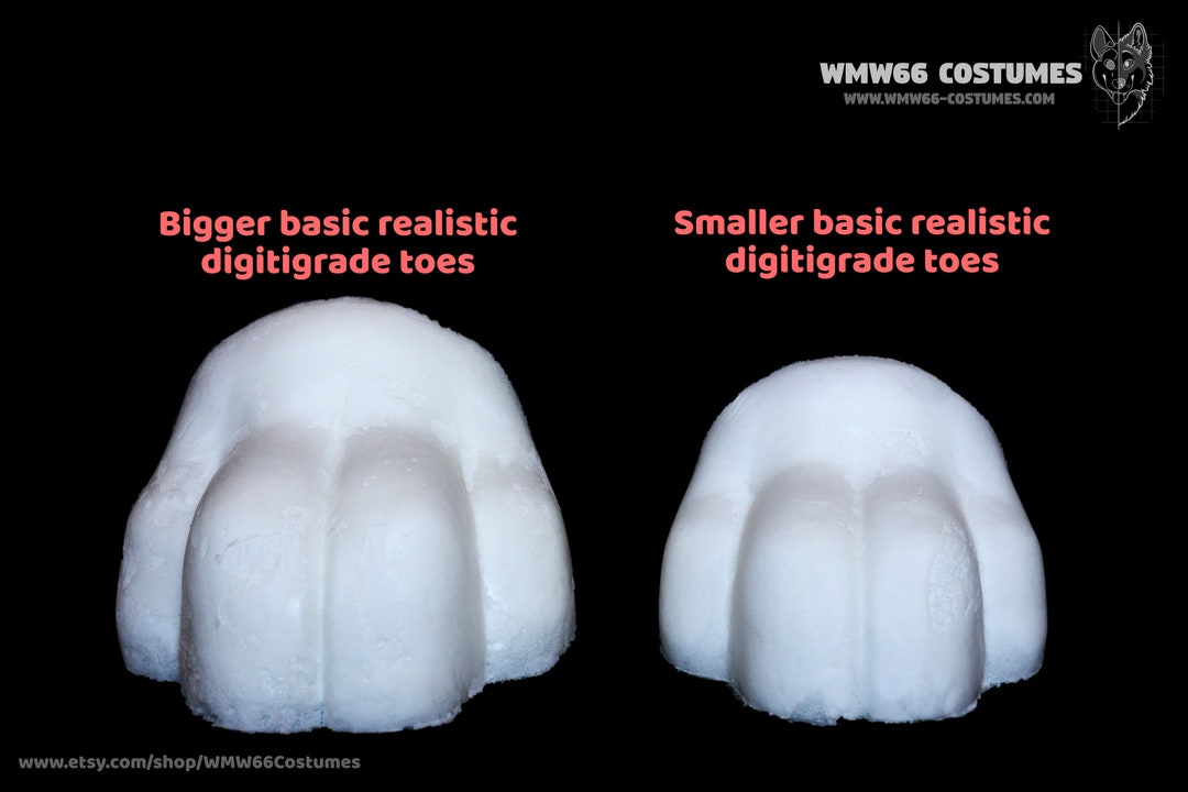 Realistic Digitigrade Foam Toes - Etsy