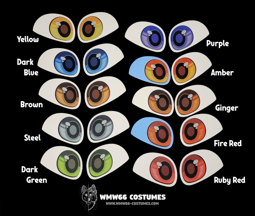 Fursuit Eye Mesh for 2D Eyes – Shape A - Etsy
