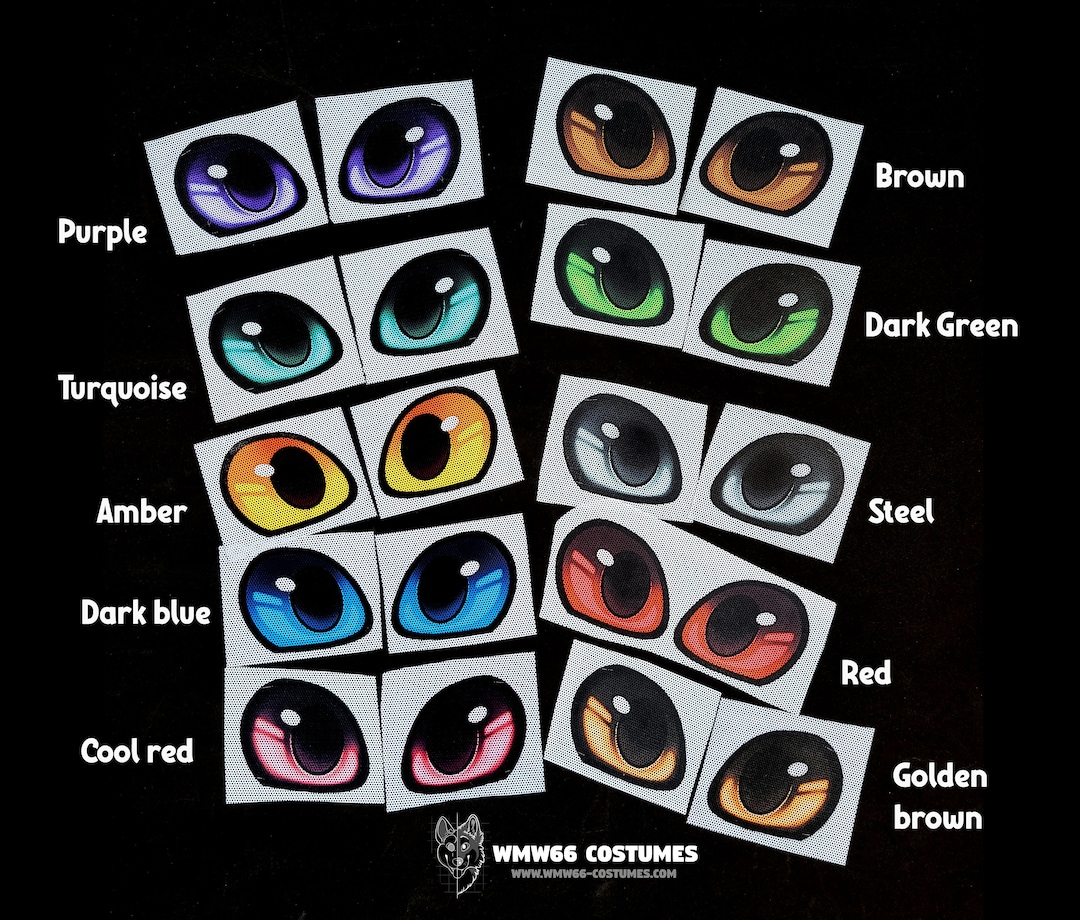 Fursuit Eye Mesh for 2D Eyes - Shape C - Etsy