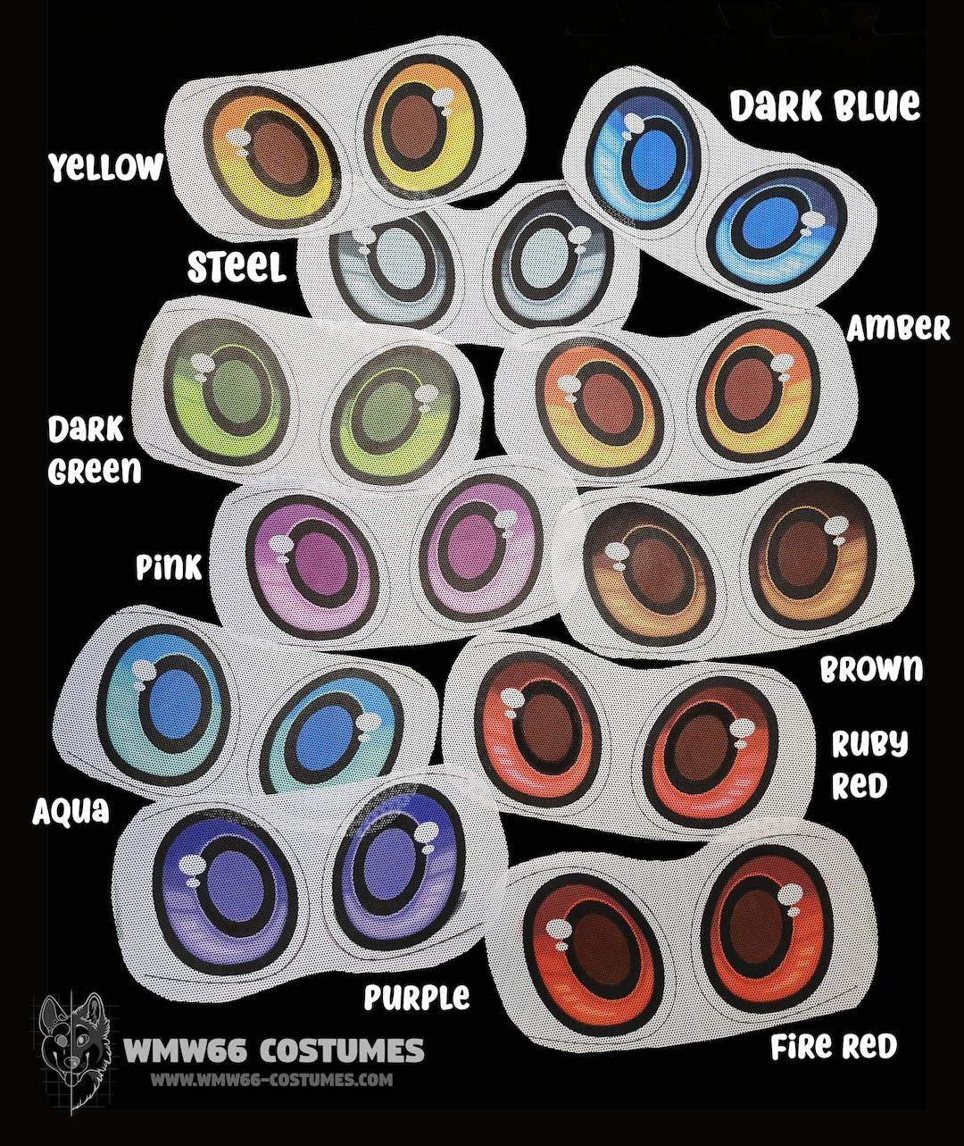 Fursuit Eye Mesh for 2D Eyes - Shape B - Etsy