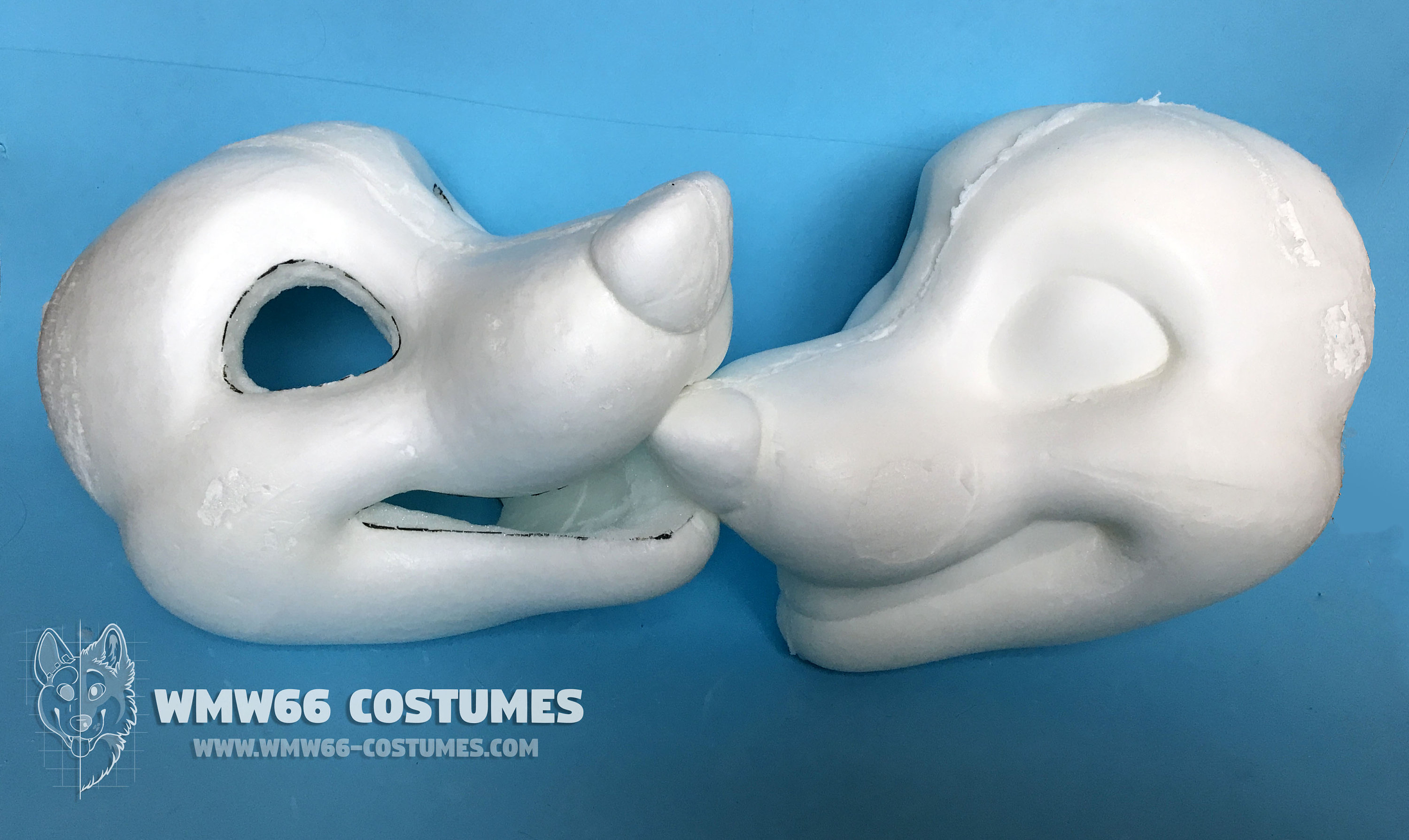 Basic Toony Canine Expanding Fursuit Costume Foam Head Base | Etsy