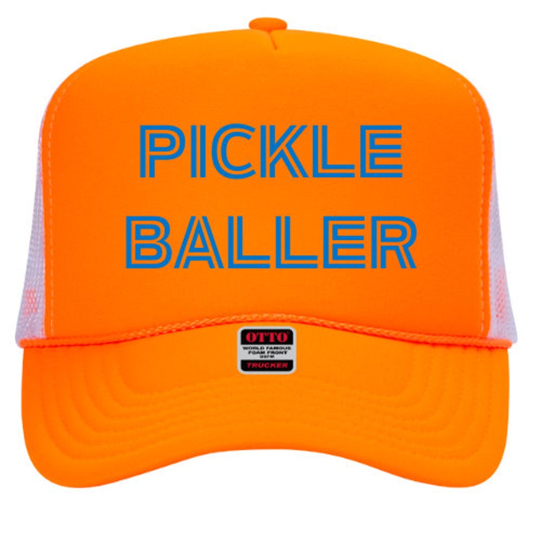 Pickle Baller Neon Foam Front Trucker Hat, Neon Lettering, Snap Back ...