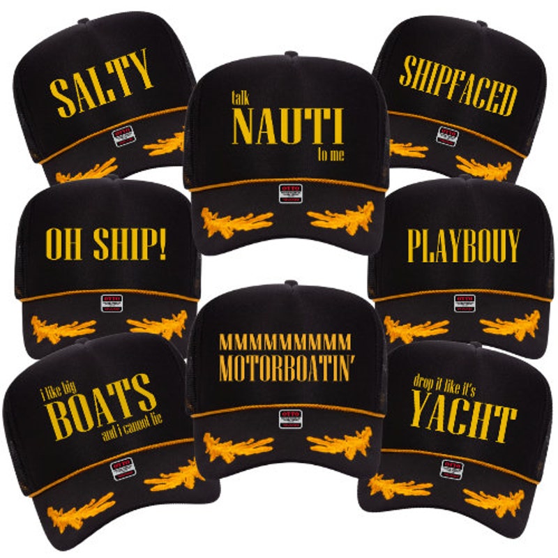 Funny Captains Hats - Etsy