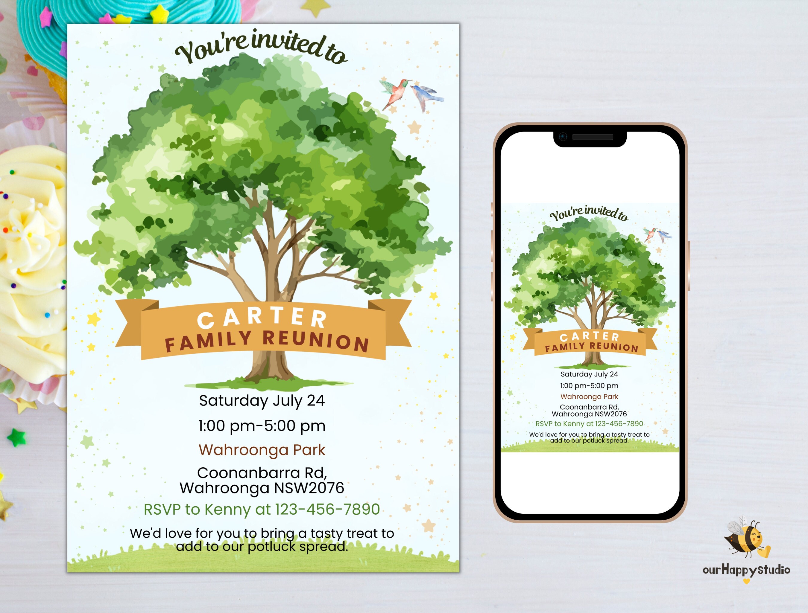 Editable Family Reunion Invitation Family Reunion - Etsy Australia