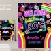 Editable 80S Welcome Sign, Back to the 80S Neon Party Custom Sign ...