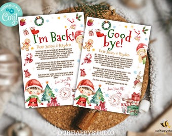 Editable Elf Letter, Elf Arrival Letter, Elf Return, Elf Back Letter ...