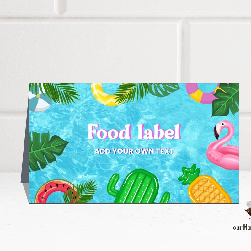 Party Food Labels - Etsy