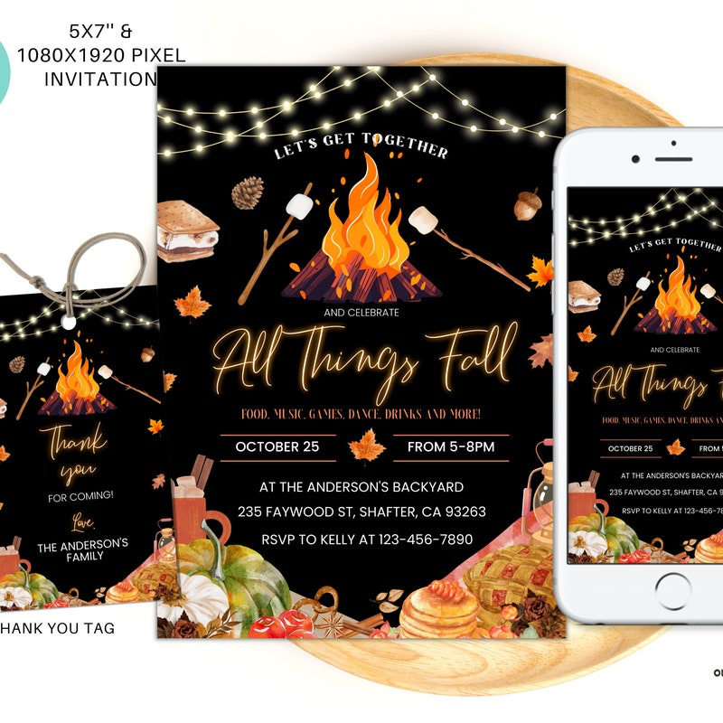 Fall Company Party Invites - Etsy