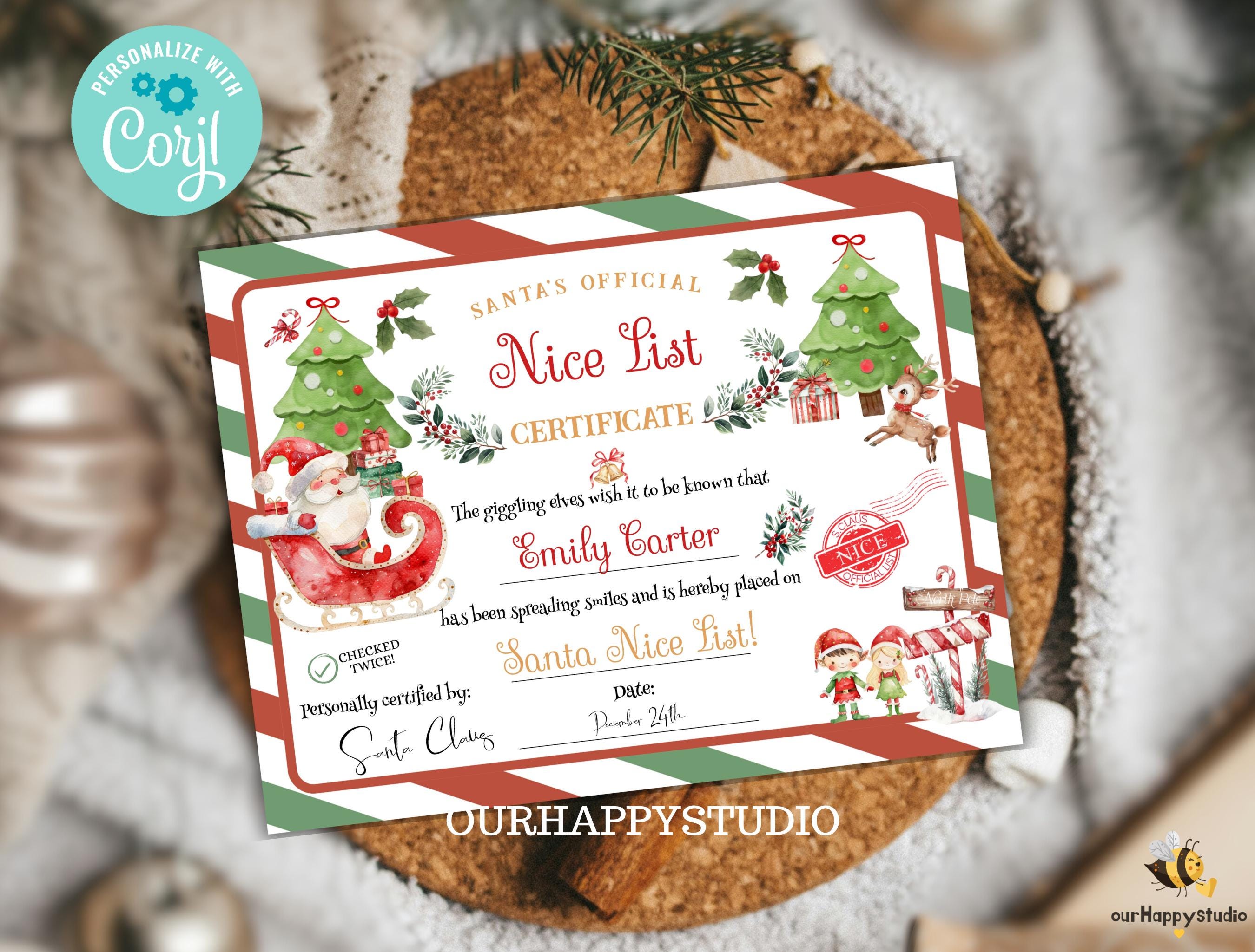 Editable Christmas Eve Box Bundle Letter From Santa Claus, Christmas ...