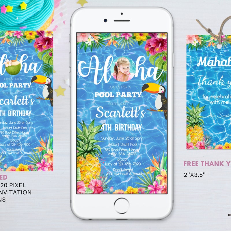 Aloha Invitation - Etsy
