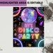 Editable Dance Party Sign, Disco Party Custom Sign, Disco Party Welcome ...