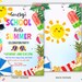 Editable End of School Party Invitation, Pool Party Invitation, Hello ...