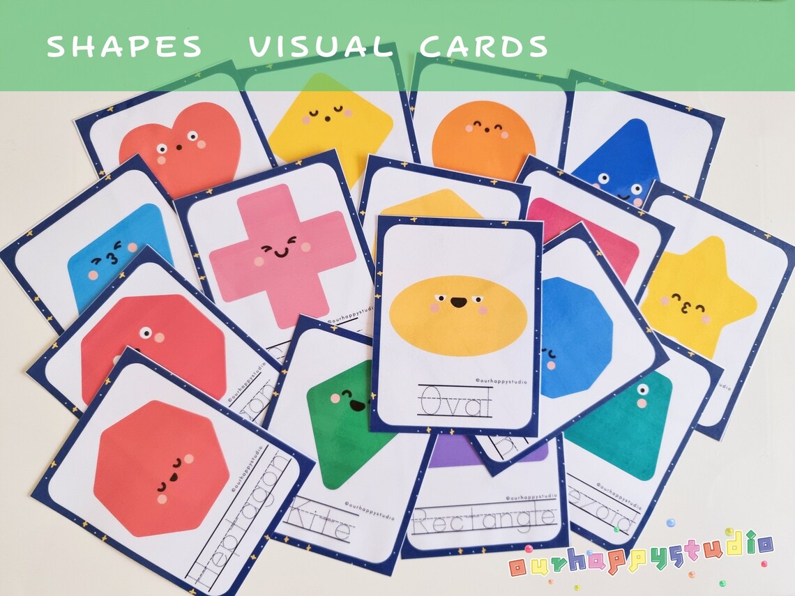 Digital Shapes Busy Bundles, Toddler Activity Visual Card, Educational ...