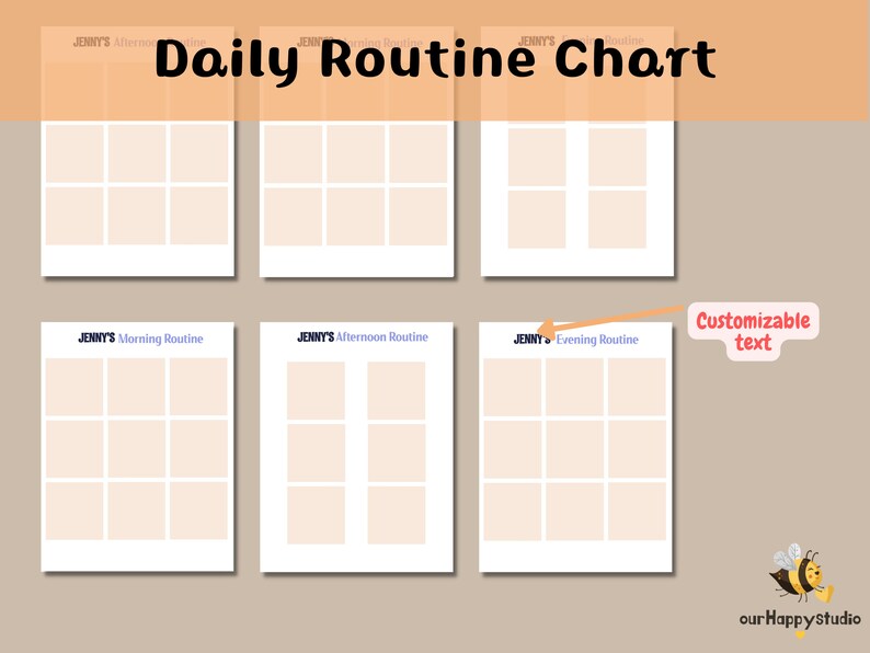 Routine Cards Charts for Kids Daily Rhythm Morning - Etsy