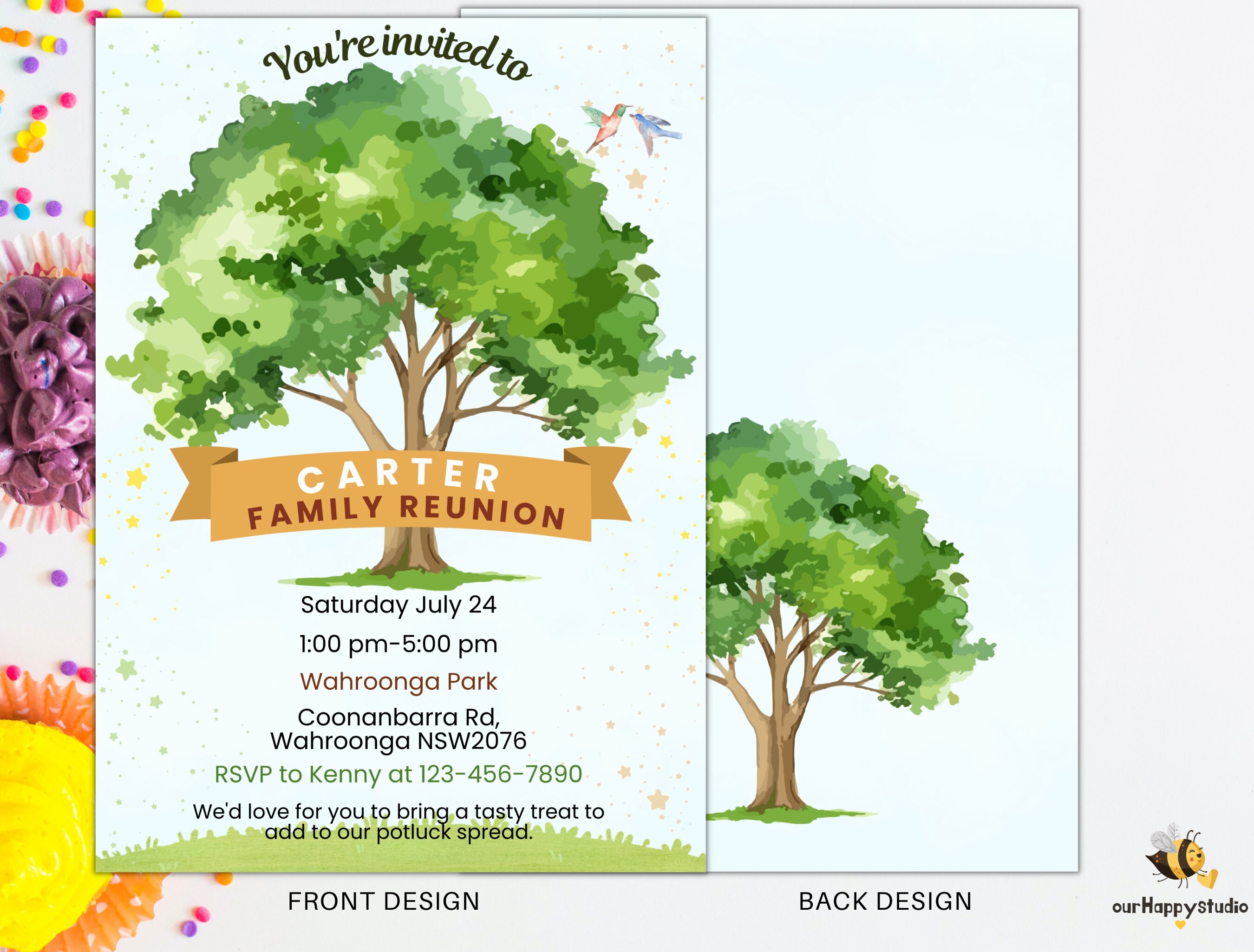 Editable Family Reunion Invitation Family Reunion - Etsy Australia