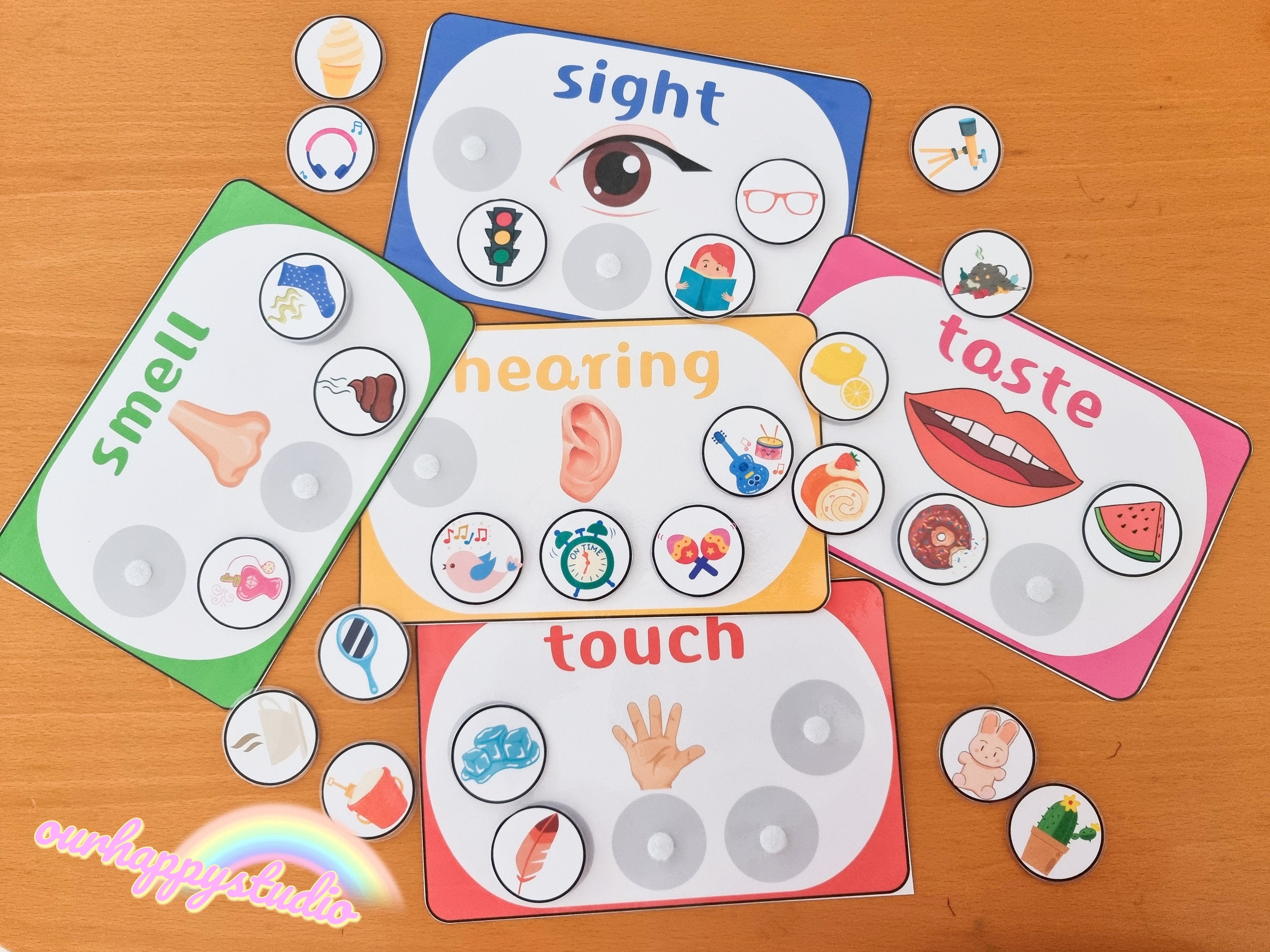 Five Senses Sorting Activity Printable Kid's Game 5 - Etsy Australia
