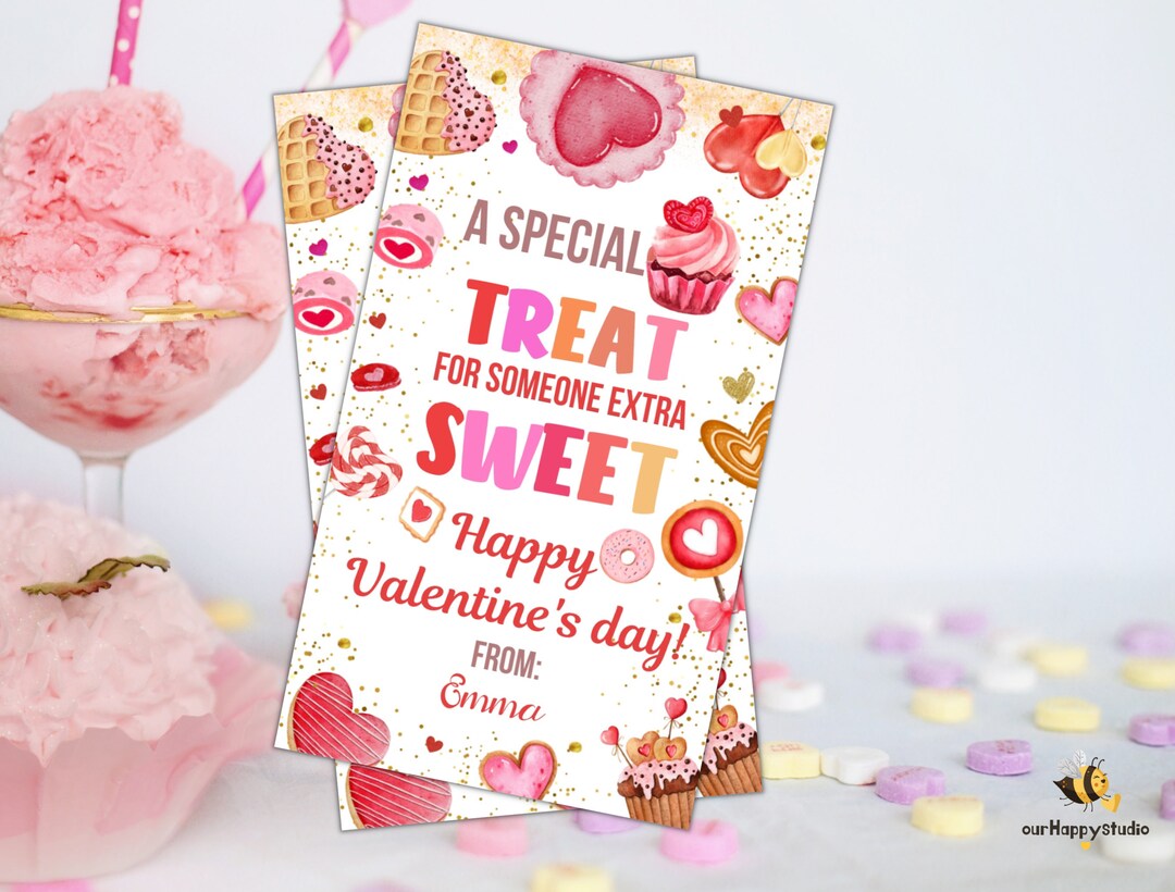 Editable Teacher Appreciate Valentine's Day Tags Big Heart School ...