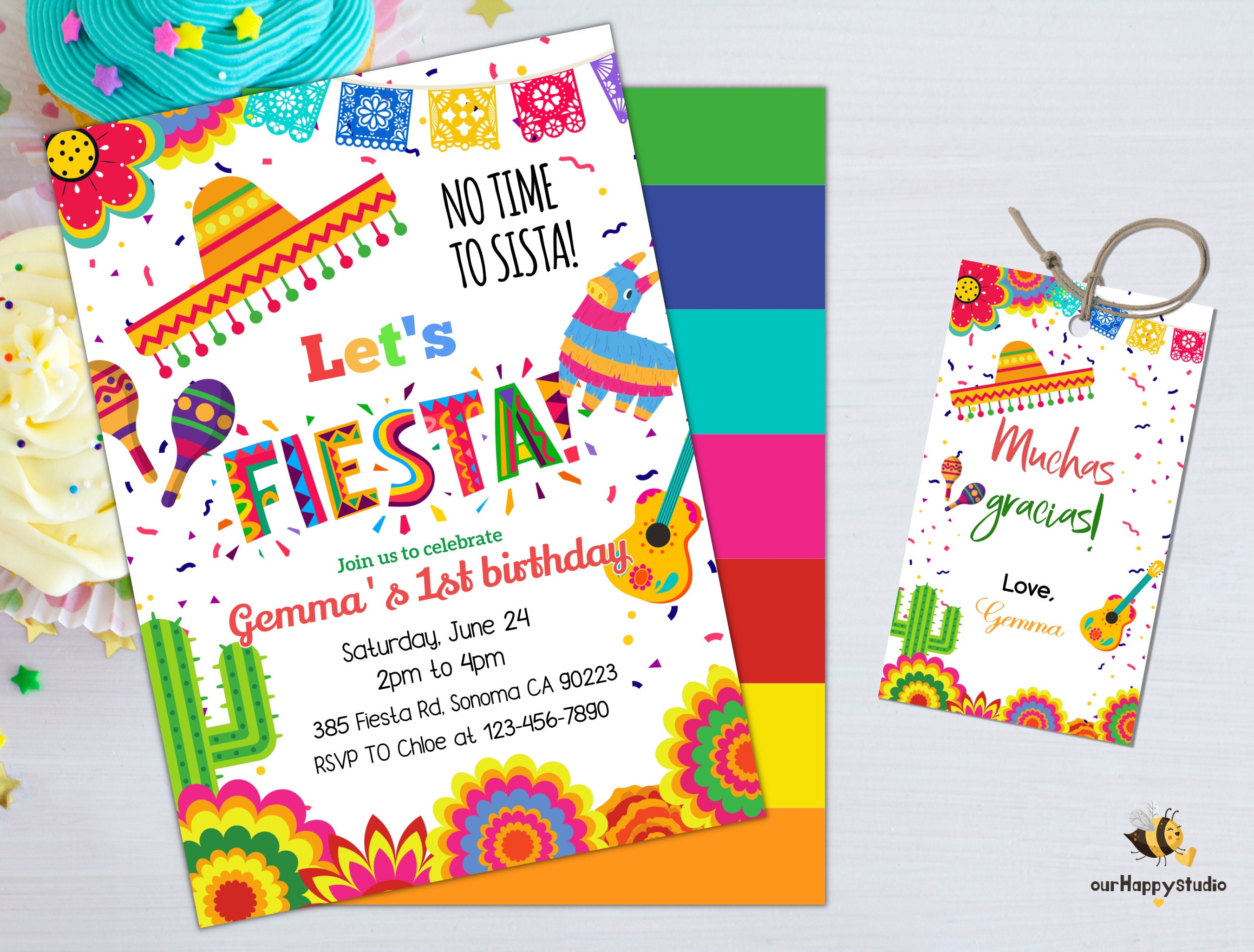 Editable Fiesta Invitation, Fiesta Birthday Invite, Mexican Fiesta ...
