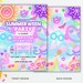 Editable Summerween Pool Party Invitation, Summer Halloween Party ...