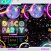 Editable Disco Party Birthday Invitation, Disco Gender Neutral Invites ...