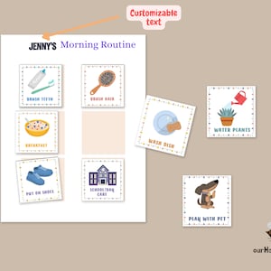 Routine Cards, Charts for Kids, Daily Rhythm, Morning, Afternoon ...