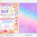 Editable Sweets Candy Invitation, Sweet Candy Birthday Invitation ...