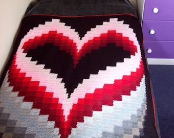 Bargello Heart | Etsy