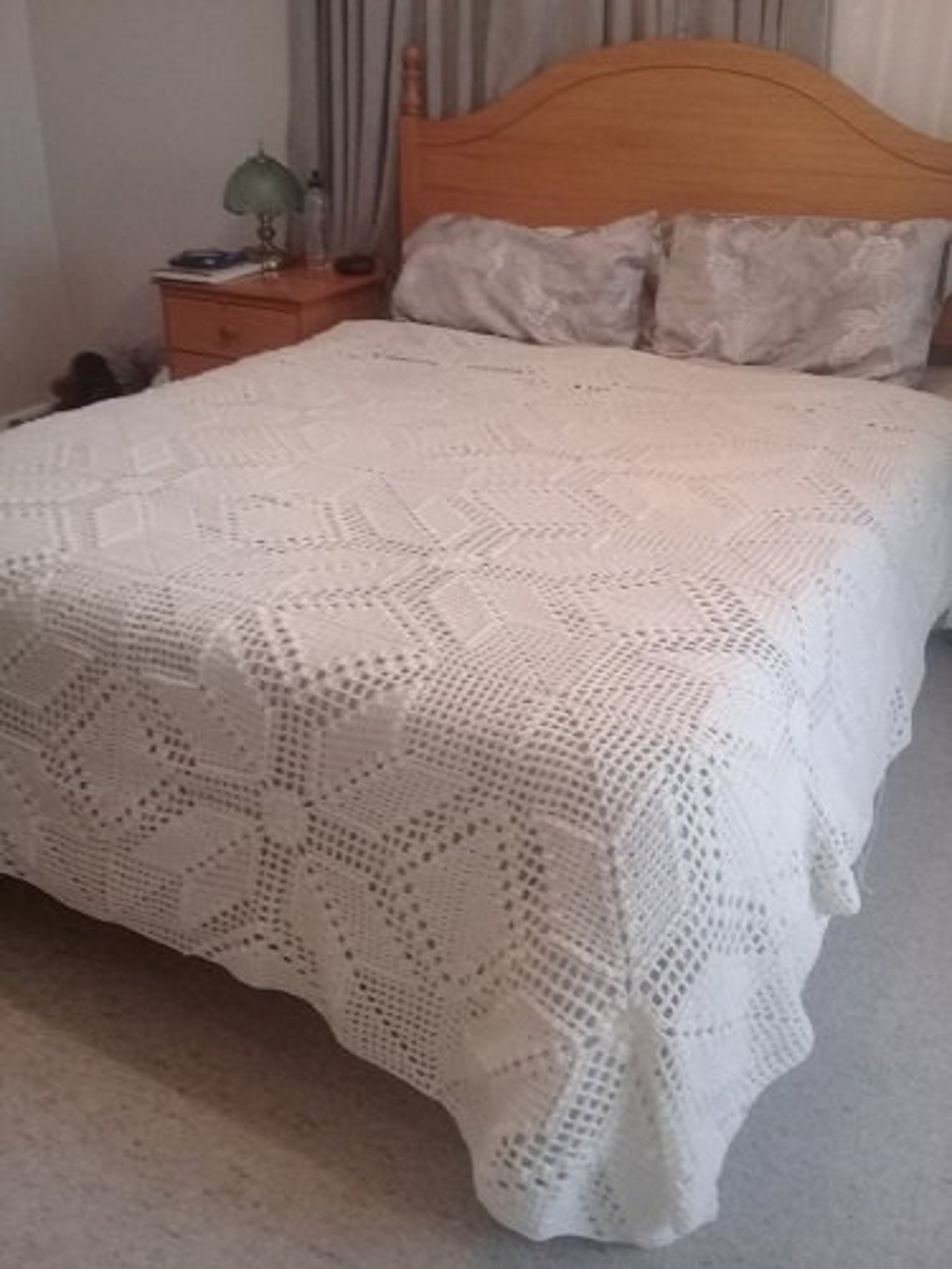 Crochet Square Bedspread PDF Pattern ONLY - Etsy New Zealand