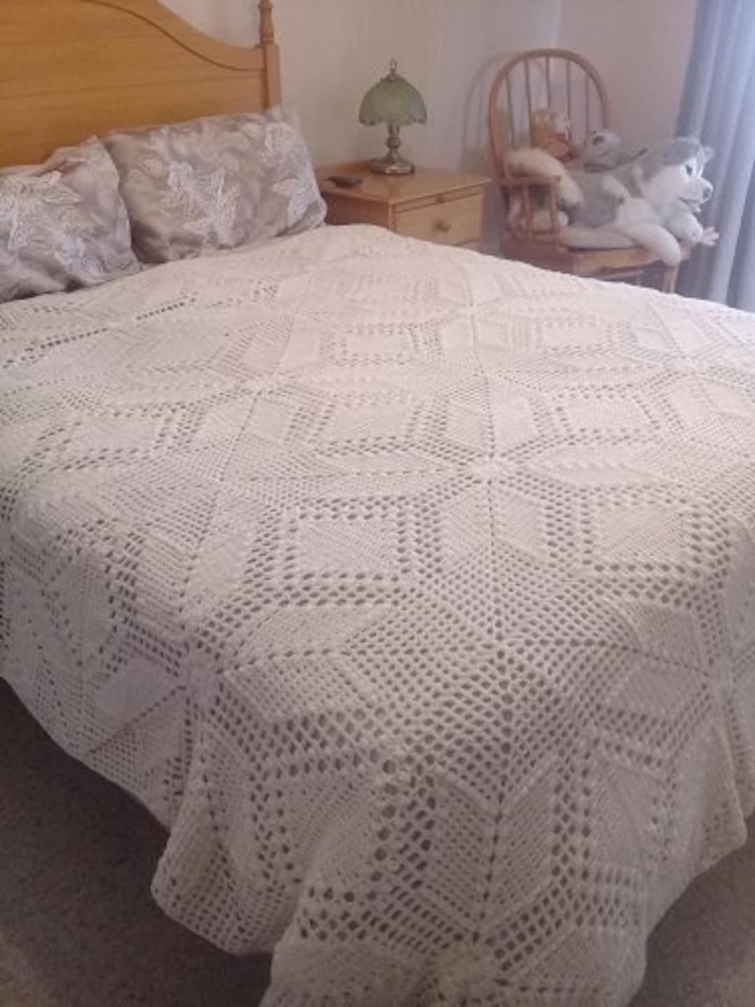 Crochet Square Bedspread PDF Pattern ONLY - Etsy