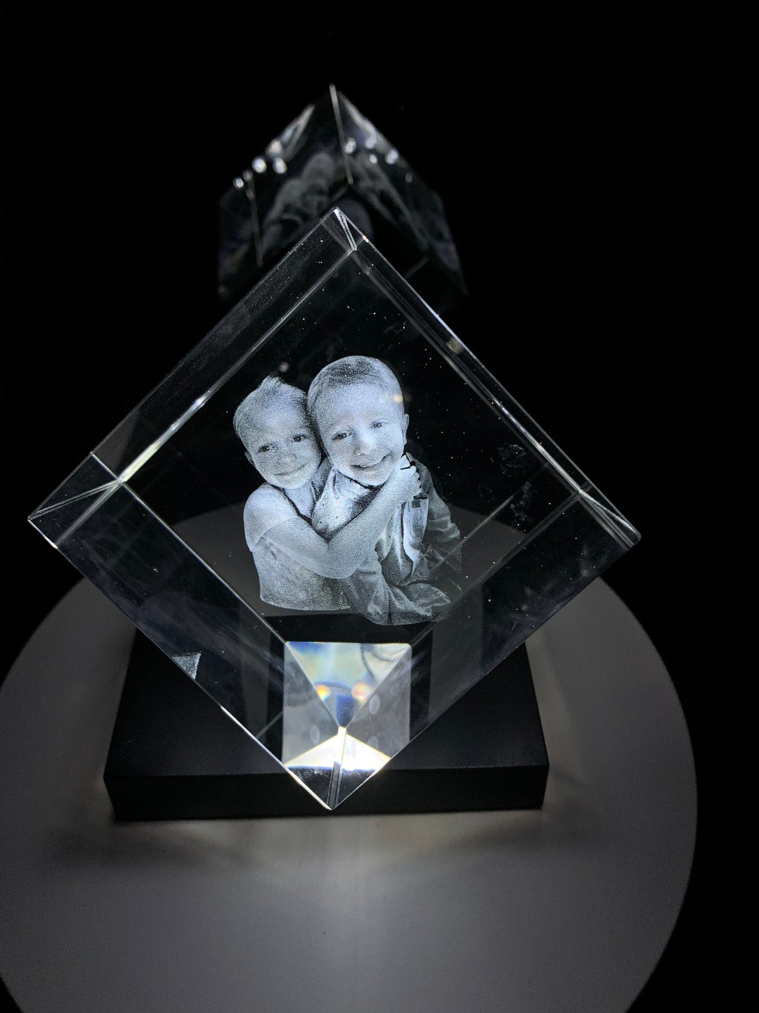 Personalized Family Photo Gifts - 3D Photo Engraved Crystal ...