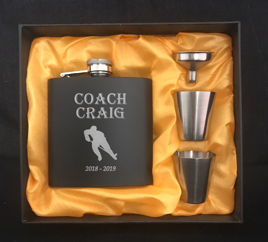 Personalized Hockey Coach Gift Set - Coach Gift Set - Gift for Coach ...