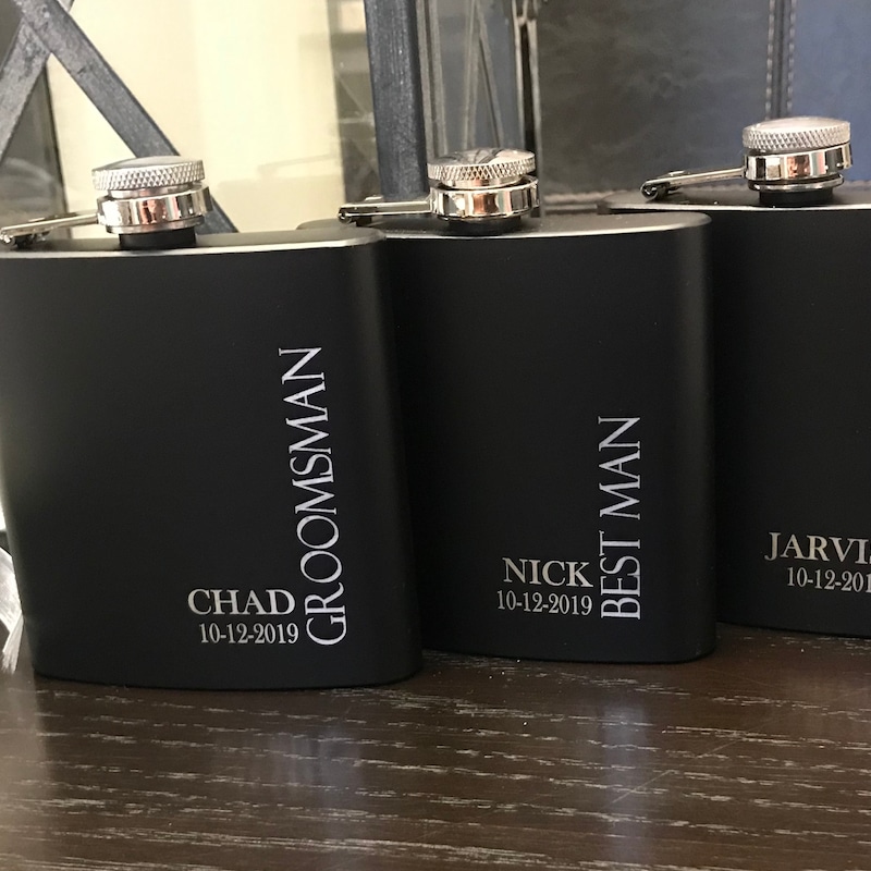 Groomsmen Flasks - Etsy