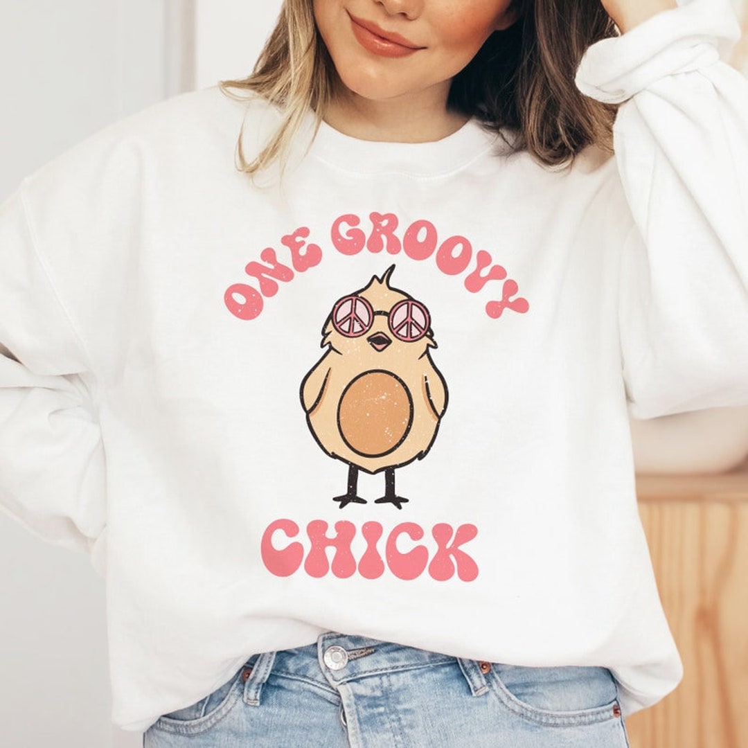 PNG One Groovy Chick Easter Peace Chicken Digital File - Etsy