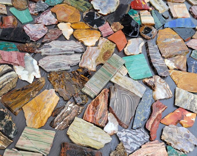 Mystery Slabs 20 Pack 20 Slabs for Cabbing and Other Lapidary Projects ...