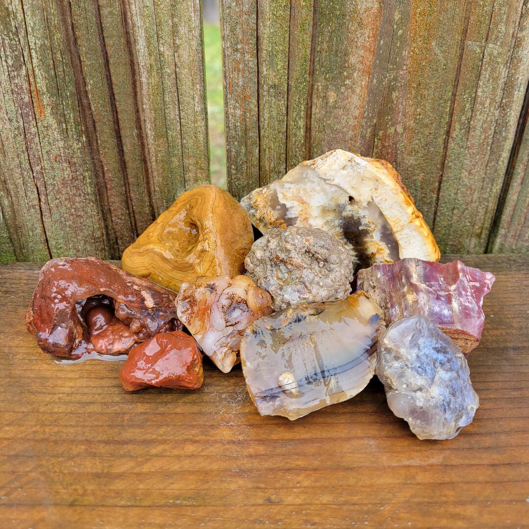 Agate Variety Box - Set of 9 Agate Varieties From Around the United ...