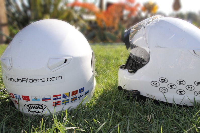Mini Europe Country Code Stickers Motorcycle Helmet - Etsy
