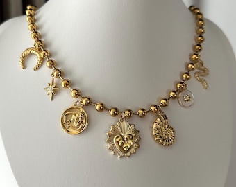 Charm Necklaces - Etsy UK