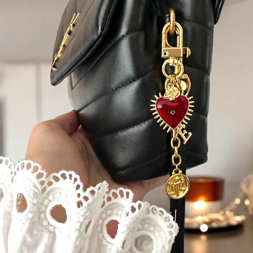 Cherry Keychain • Personalised Bag Charm • Phone Charm • Handbag ...