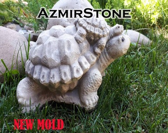 Cement Turtle Garden Statue - Etsy