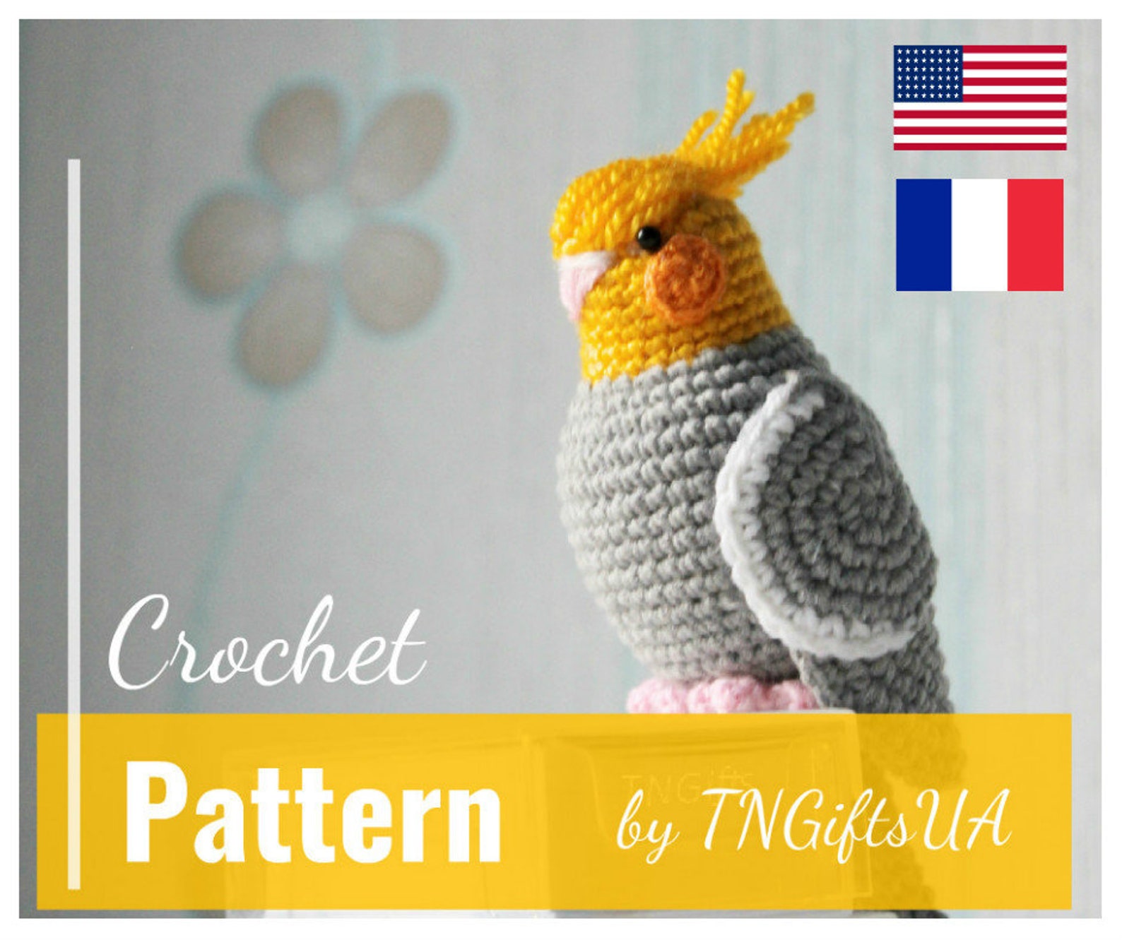 Crochet Parrot DIY Pattern for Bird Tutorial PDF Instruction Amigurumi ...