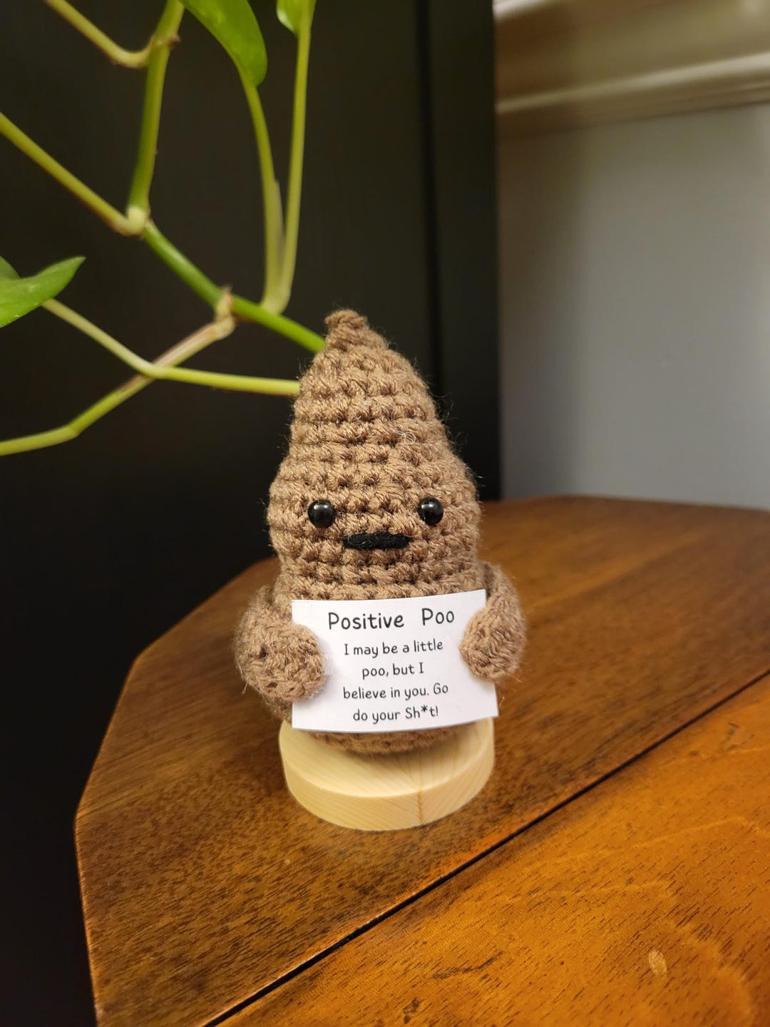 Positive Poo, Emotional Support Poo, Motivational Gift - Etsy