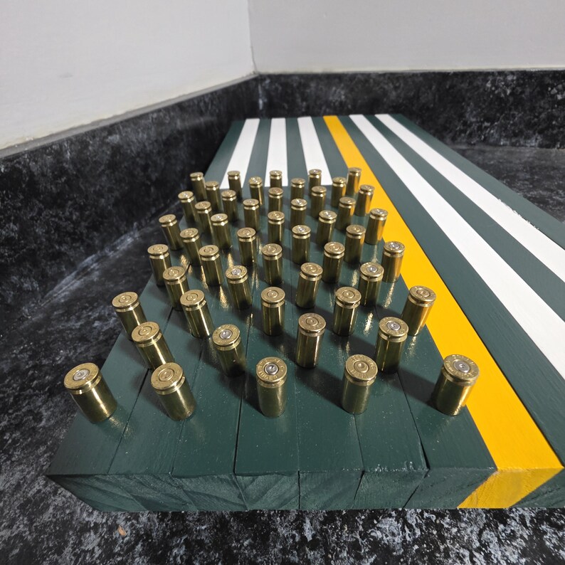 Green Bay Packers Flag - Bullet Stars - Authentic Colors - Wood - Free ...