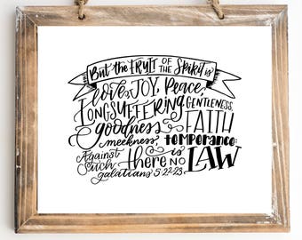Galatians 5:22-23 KJV Fruit of the Spirit Bible Verse Bundle, Scripture ...