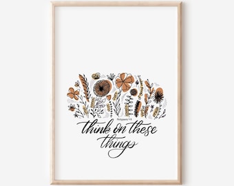 Philippians 4 8 Printable | Etsy