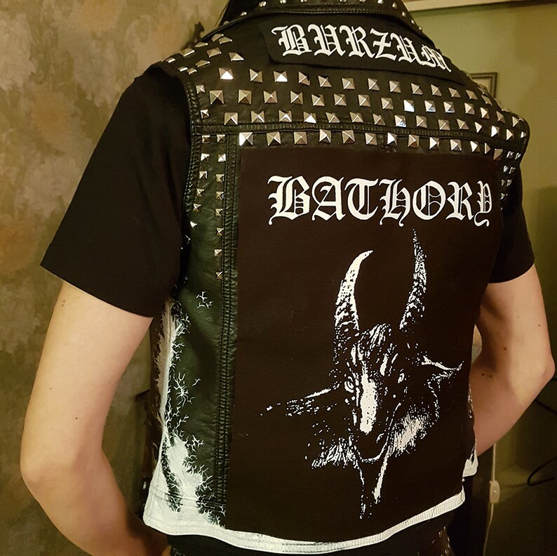 Accessories Patches & Pins Bathory yellow goat backpatch black metal ...