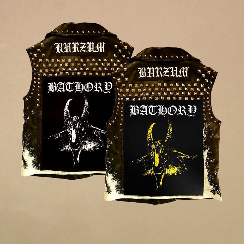 Accessories Patches & Pins Bathory yellow goat backpatch black metal ...