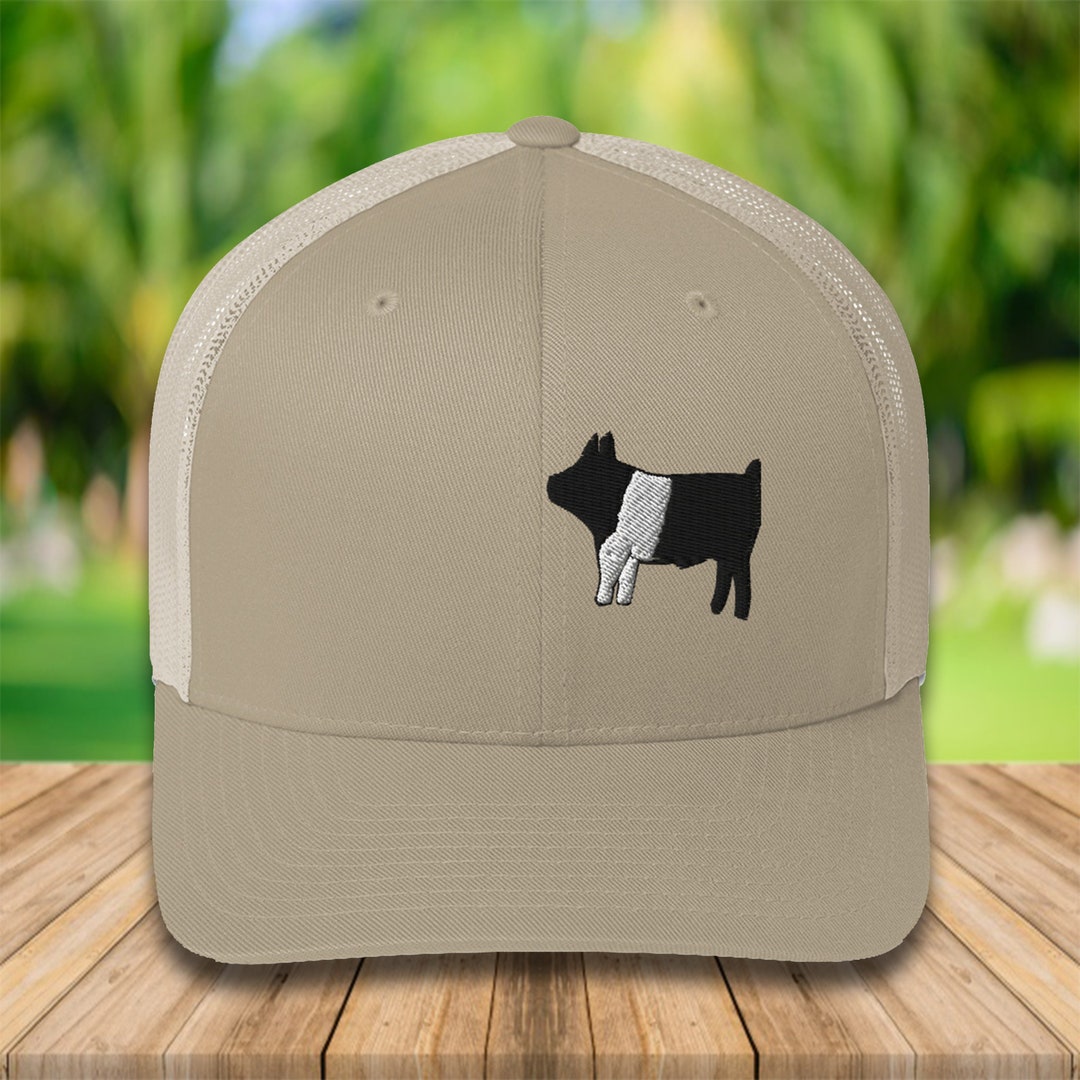 Livestock Show Pig Trucker Cap | Livestock Show Saddleback Swine | Mesh ...